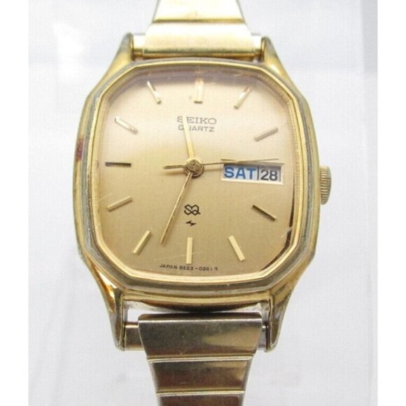 Seiko | Accessories | Women Seiko Sq Quartz Wr Analog 23mm Dial Causal Round Watch F879 | Poshmark